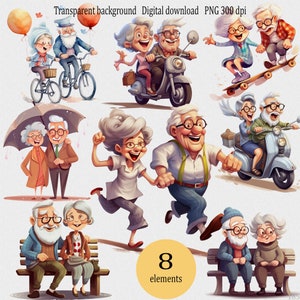 Old Ladies Clipart, Old People Clipart, Funny Old Ladies PNG, Grandma Clipart, Downloads People ...