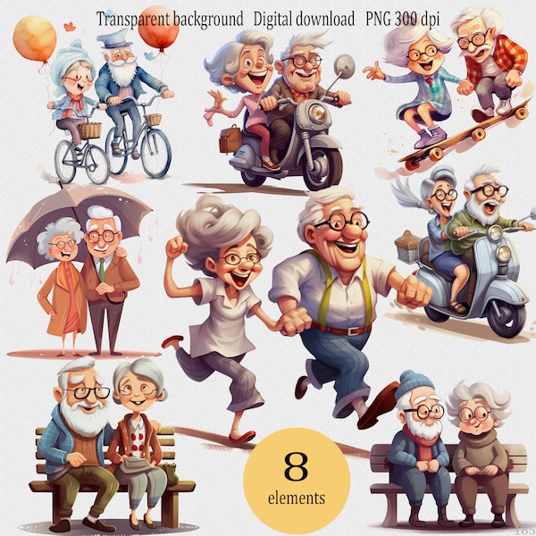 Old Ladies Clipart, Old People Clipart, Funny Old Ladies PNG, Grandma Clipart, Downloads People ...