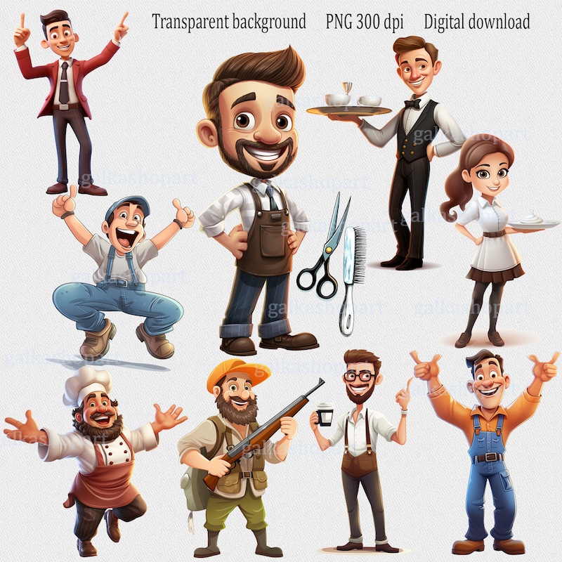 Community Helpers Clipart - Etsy