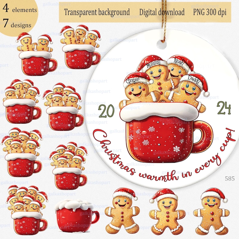 Christmas Cartoon Family Mug - Etsy UK