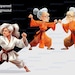 Funny Old Lady Athlete Clipart PNG: Karateka Women in a Fighting Pose ...