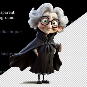 Cute Old Happy Singing Couple Clipart PNG: Whimsical Elderly Characters ...