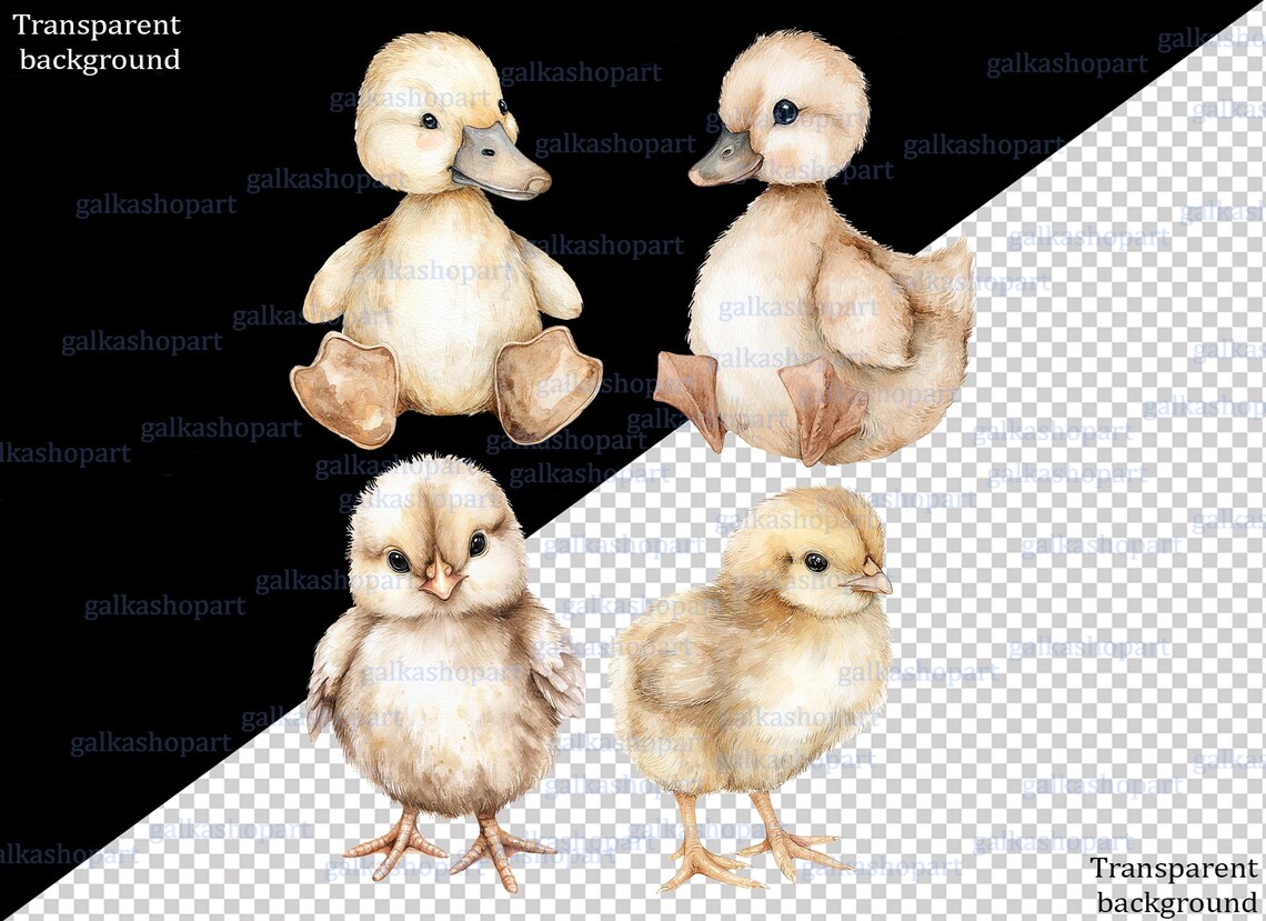 Neutral Christian Easter Clipart Set With Teddy Bear, Bunny, Chick ...