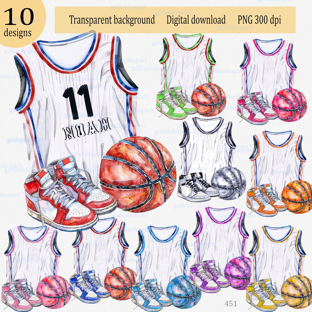 Basketball Set Png Sublimation Design: Basketball Shoes sneakers Vest ...