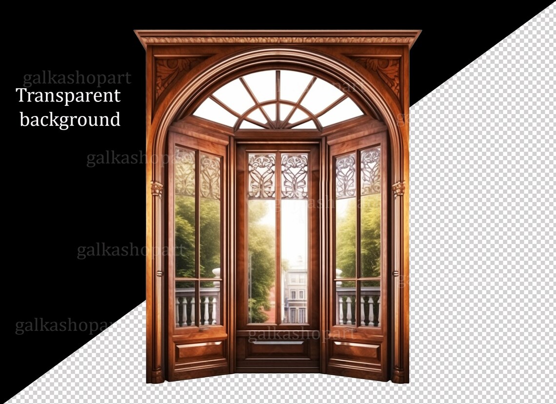 Victorian Architecture Windows Separate Images Digital Image - Etsy
