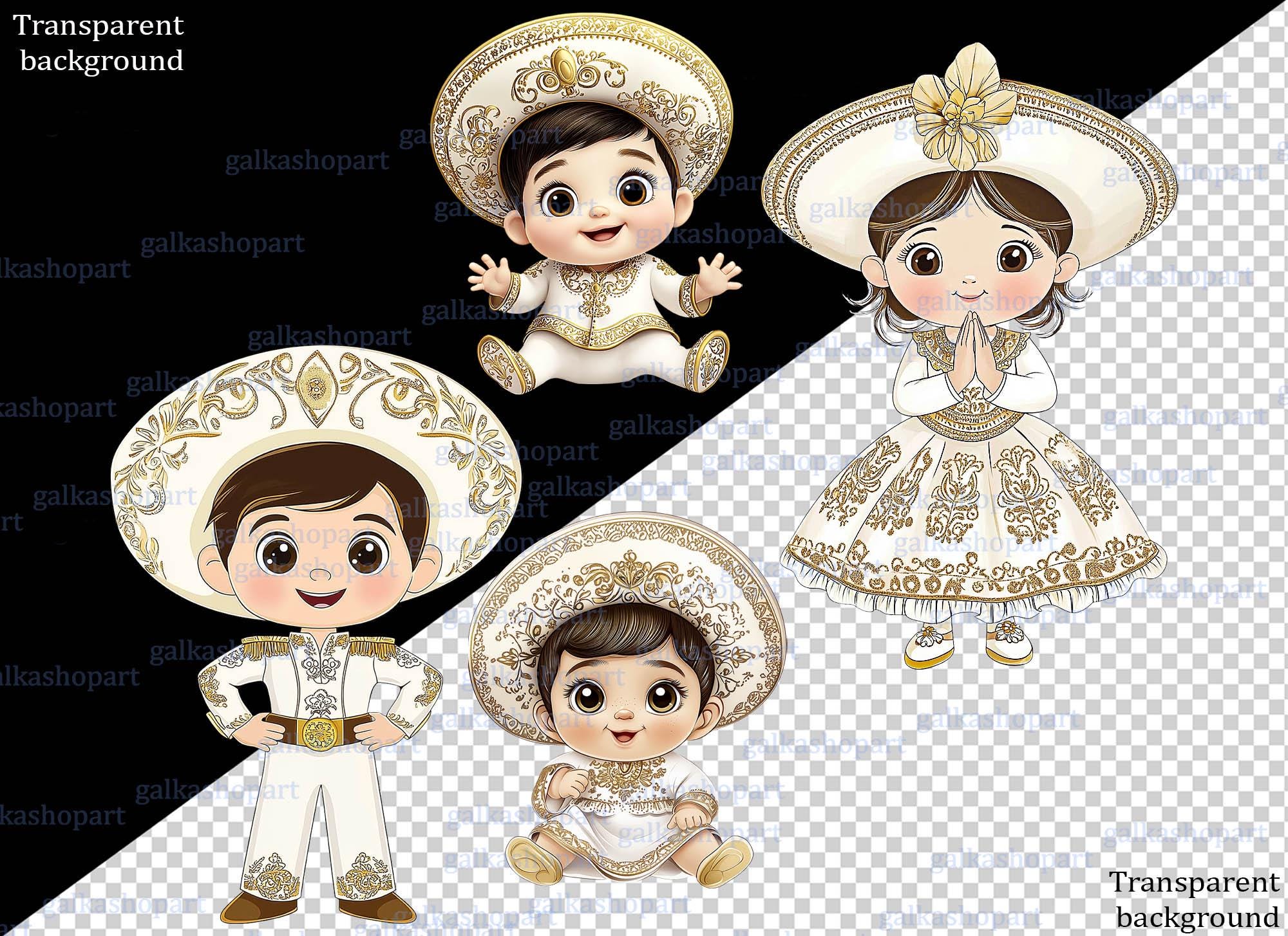 Little Charro & Charrita Clipart – Mexican Folklore Watercolor Art ...