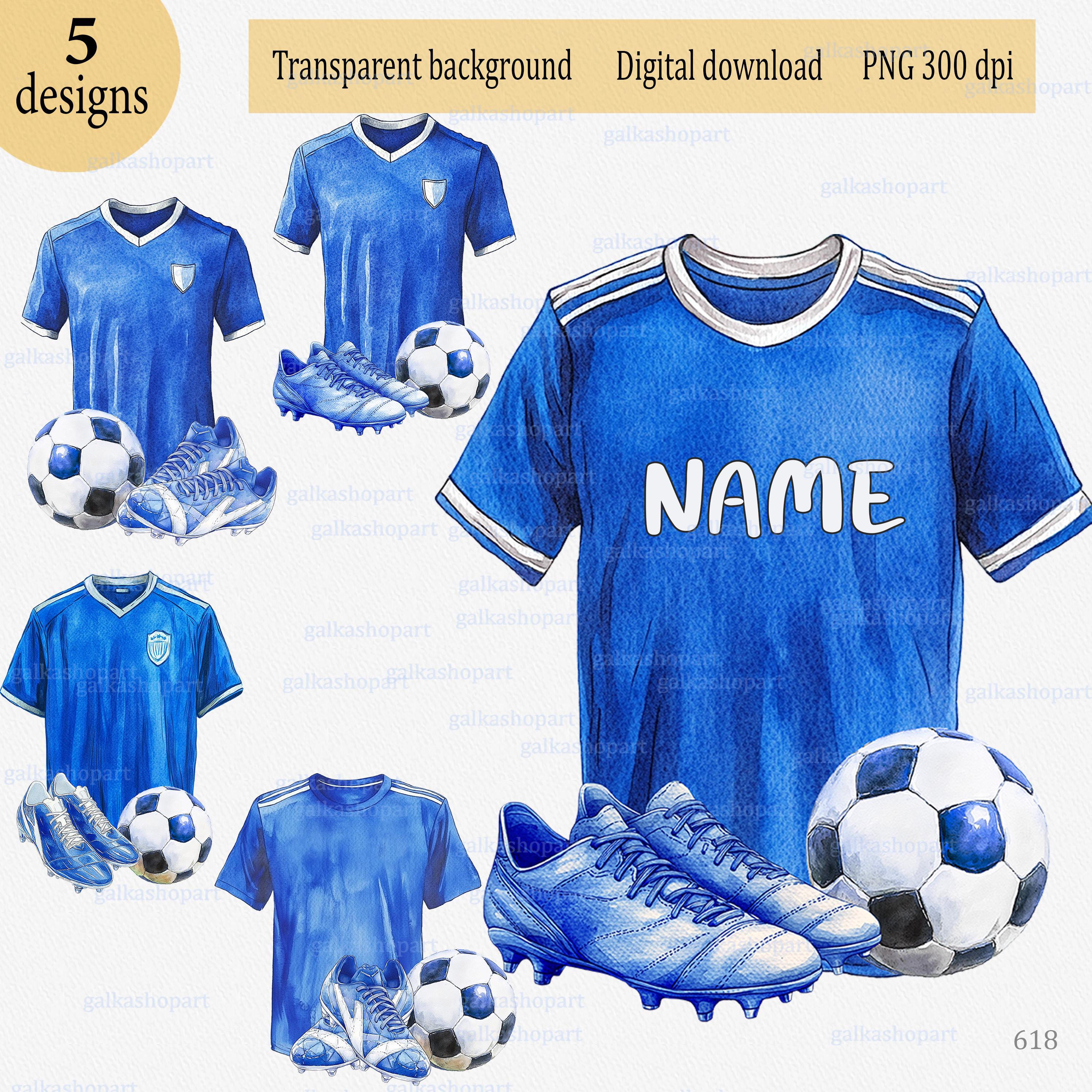 Soccer Sublimation Png Design for Personalization; Add Your Name ...