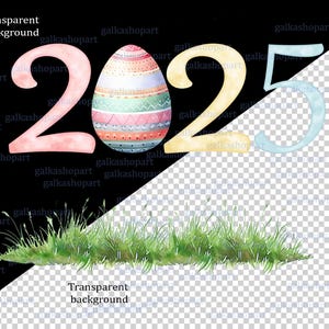 Easter 2025 PNG Clipart: Bunny Design, Rabbit and Chick, Egg Basket ...