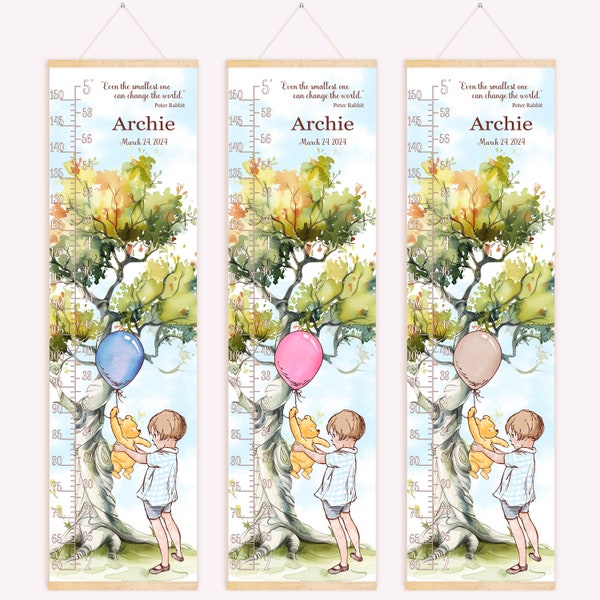 Winnie the Pooh Height Chart - Etsy
