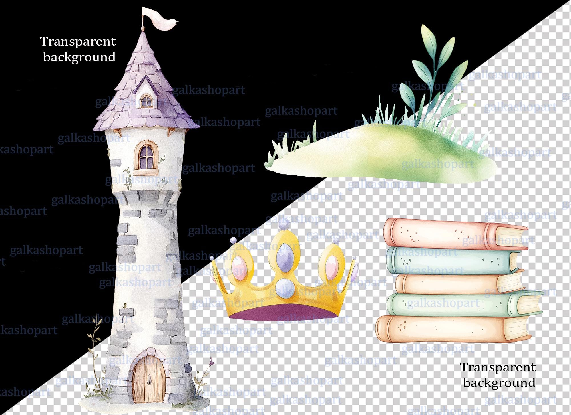 PNG Clipart of Rapunzel Fairytale Characters and Elements, Princess ...