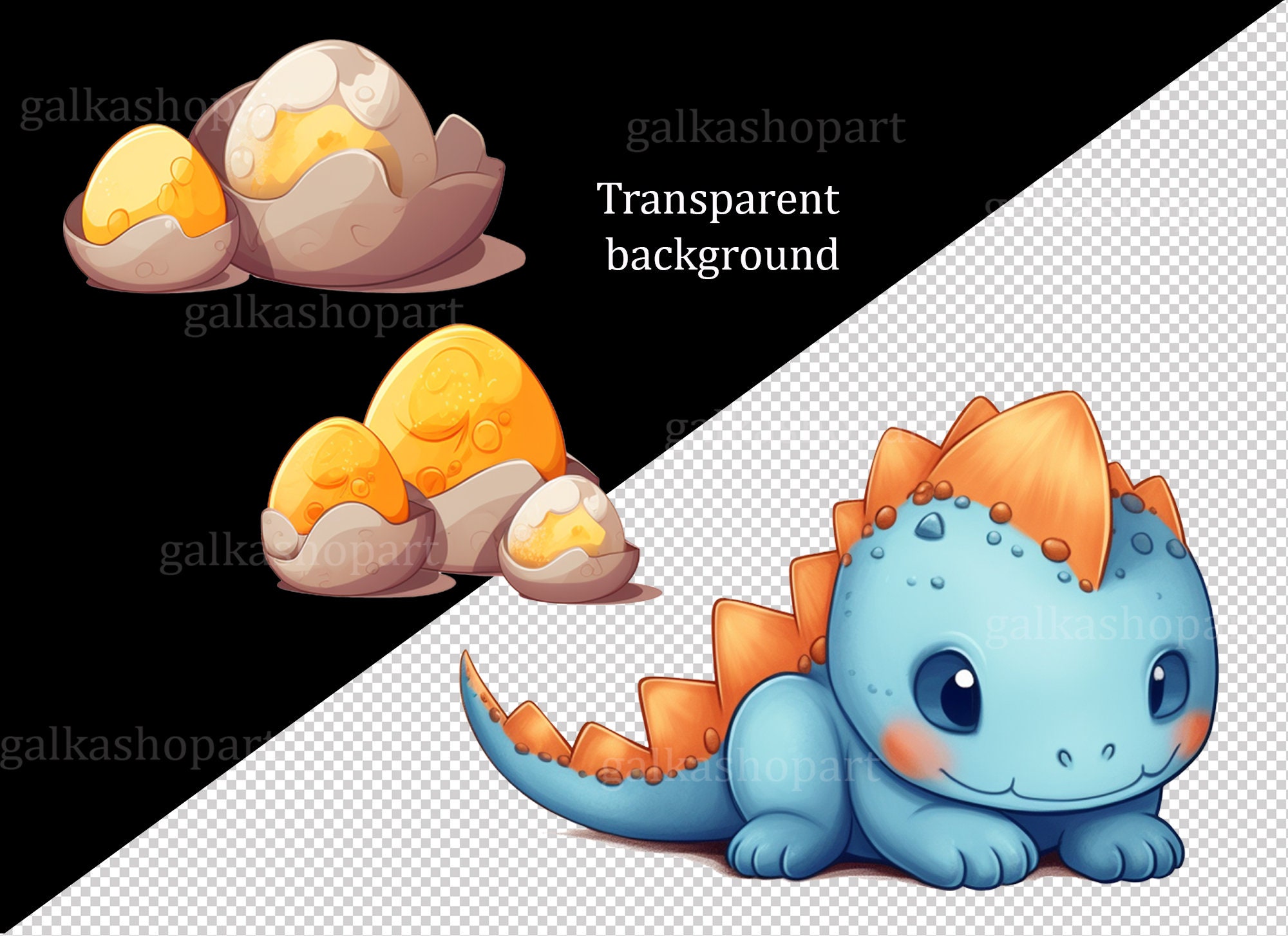 Cute Dinosaur Babies Clipart PNG Jurassic Illustration - Etsy UK