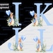 Peter Rabbit Blue Alphabet Clipart: Set of 26 Individual Letters With ...
