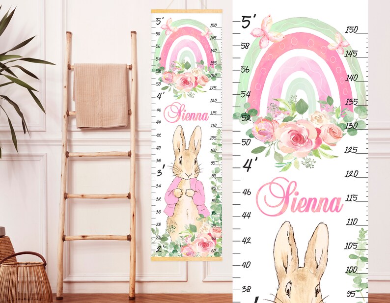 Adorable Peter Rabbit Height Chart: Personalized Growth Chart - Etsy