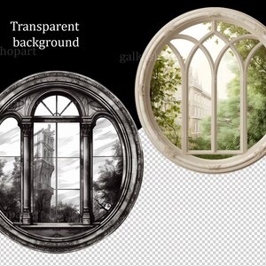 Victorian Architecture Windows, Separate Images, Digital Image Set ...