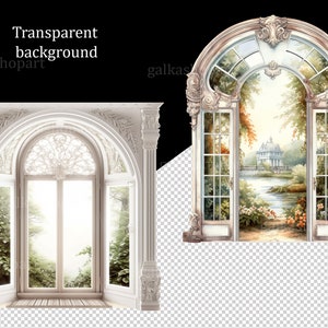 Victorian Architecture Windows, Separate Images, Digital Image Set ...