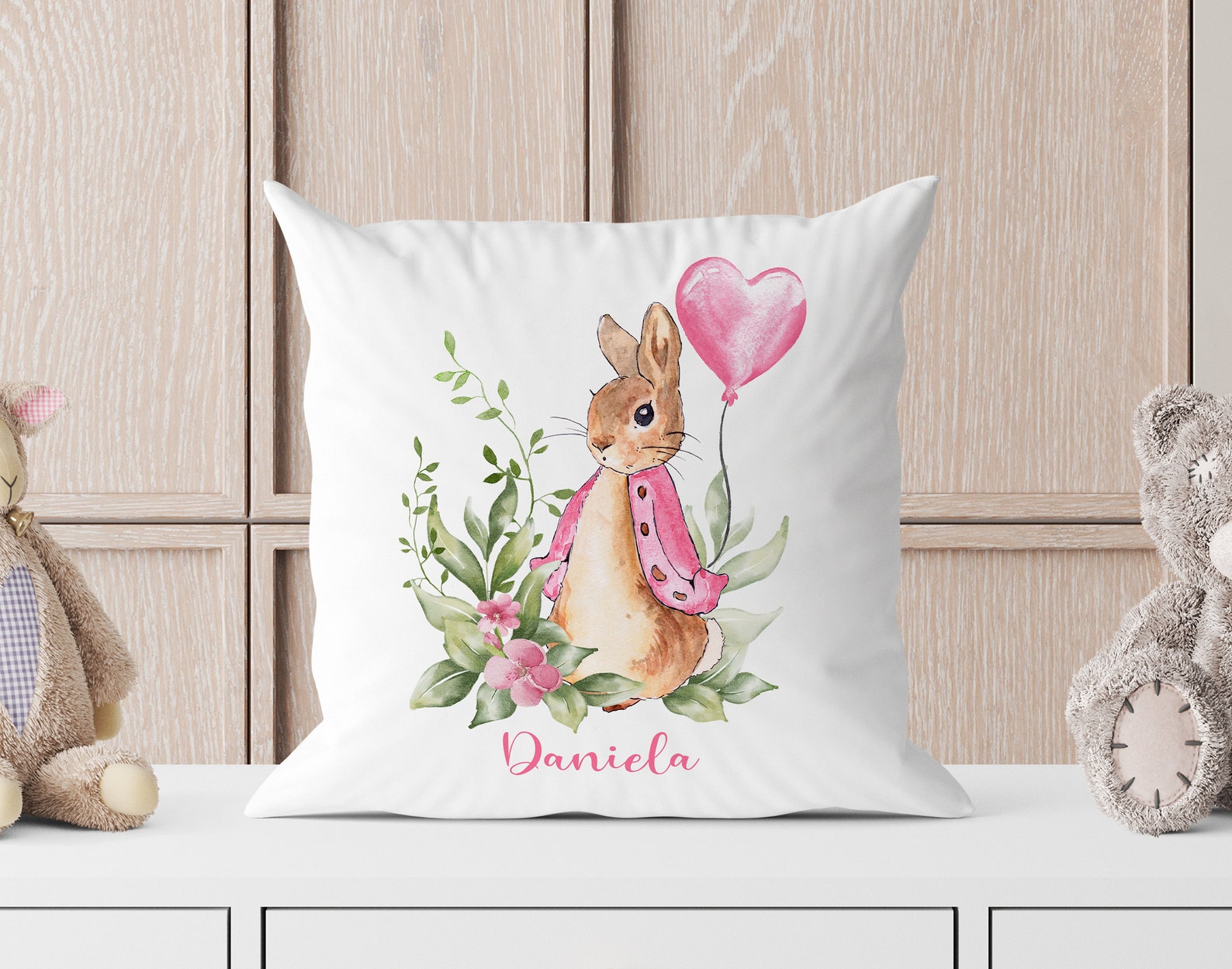 Pink Flopsy Bunny Flowers Sublimation Graphic Peter Rabbit - Etsy