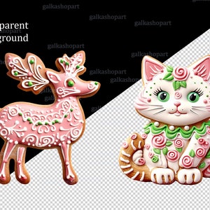 Gingerbread Clipart Png: Christmas Tree House Cookie Man & Girl Santa ...