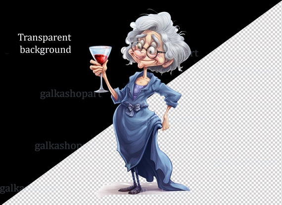 Funny Old Lady Cartoons