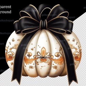 A Set of 8 Halloween Pumpkins Clipart PNG: Fall Autumn Watercolor ...