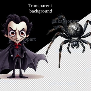 Creepy Cute Halloween Clipart PNG: Spooky Kids, Pumpkin, Ghost, Witch ...