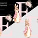 Peter Rabbit Light Pink Alphabet Clipart: Set of 26 Individual Letters ...