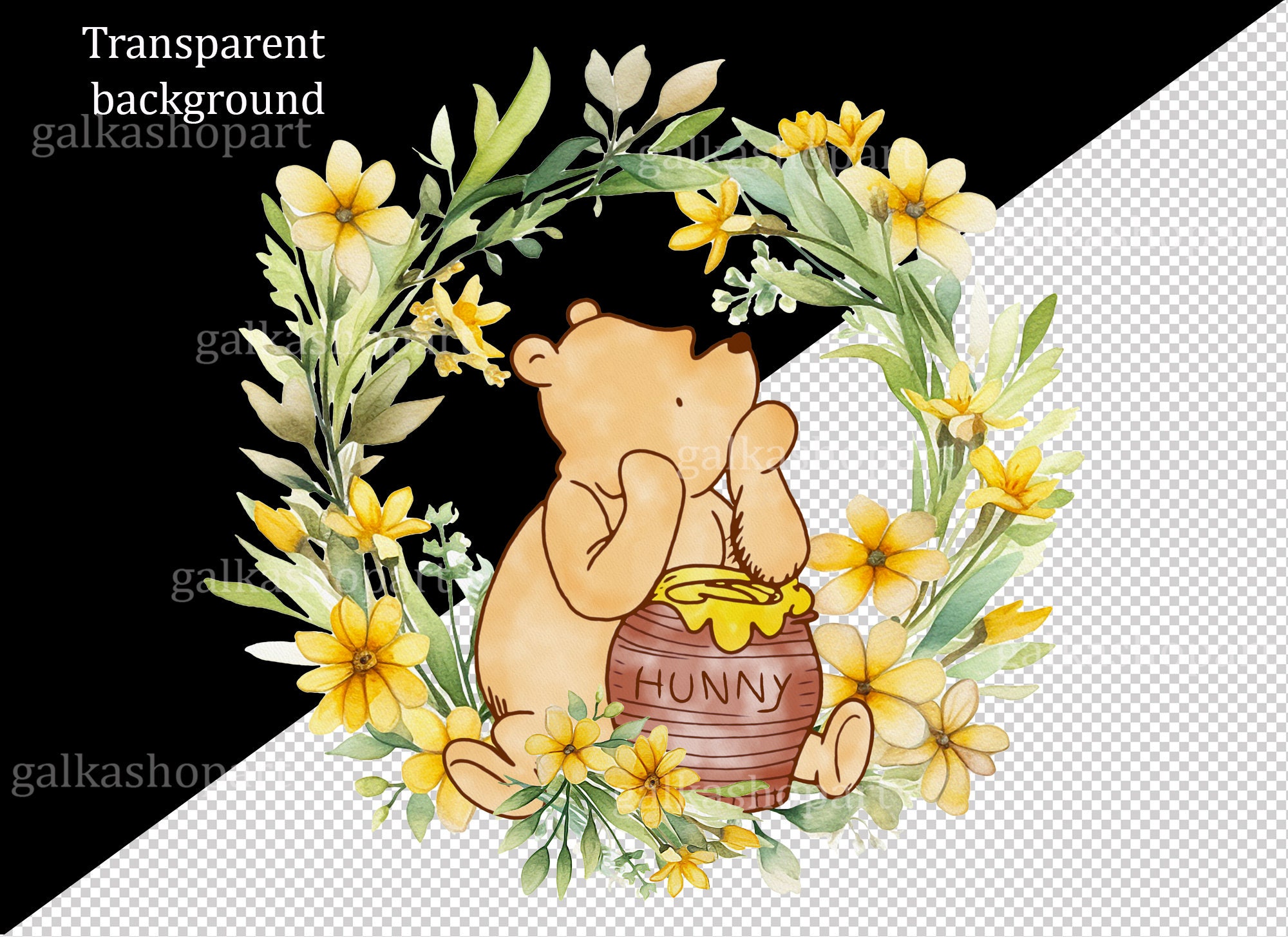 Classic Winnie The Pooh Flowers Classic Pooh Picture Frame Cards