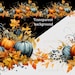 Watercolor Pumpkin Borders Clipart: Set of 7 Seamless Autumn Borders ...