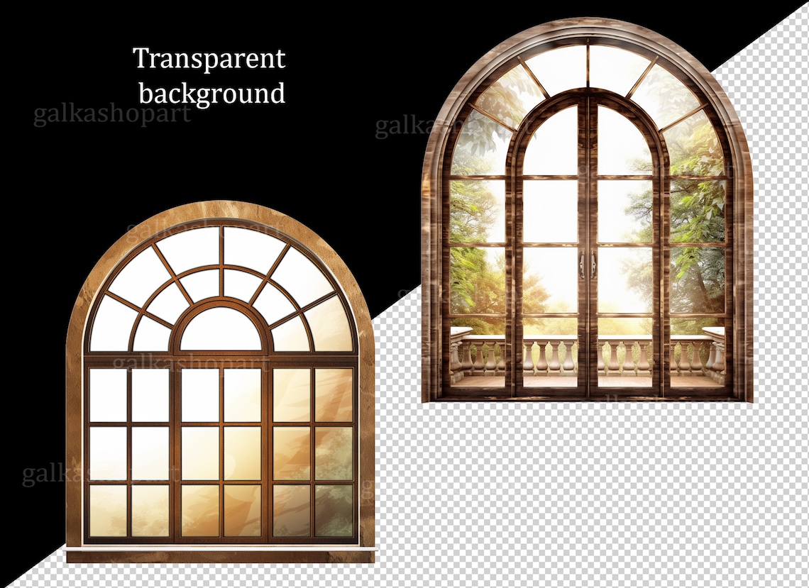 Victorian Architecture Windows Separate Images Digital Image - Etsy