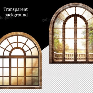 Victorian Architecture Windows, Separate Images, Digital Image Set ...