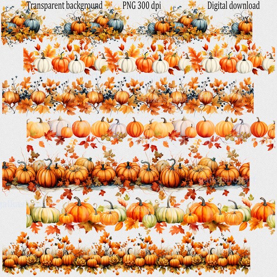Pumpkin Clip Art Borders