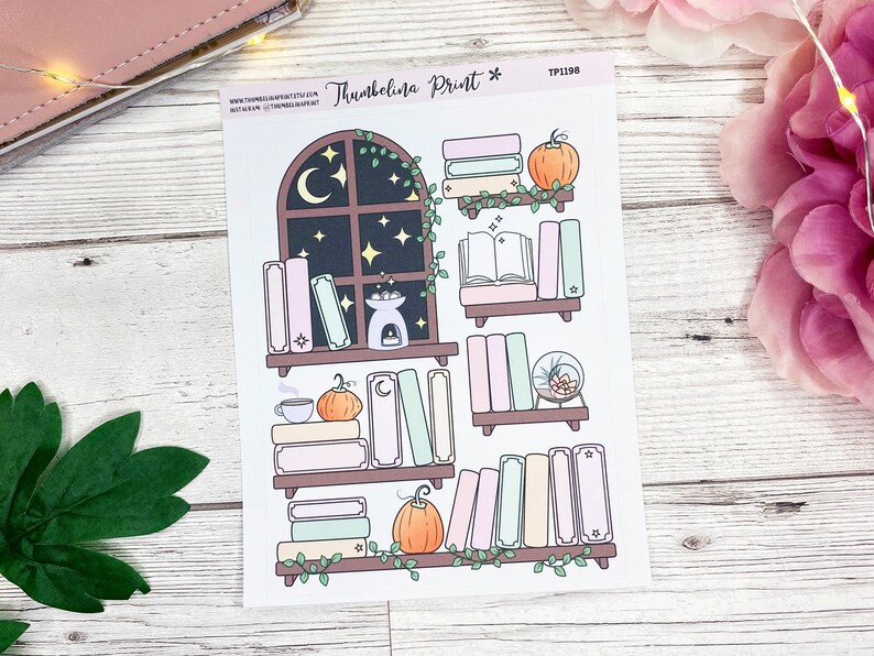 Autumn/fall Reading Bookshelf Tracker | Decorative & Functional ...