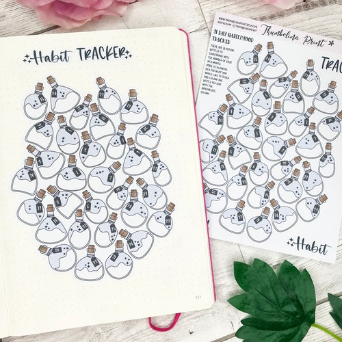 30 Day Mood Mandala Tracker Planner Sticker Bullet Journal - Etsy