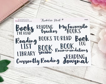 Book Title Stickers - Etsy