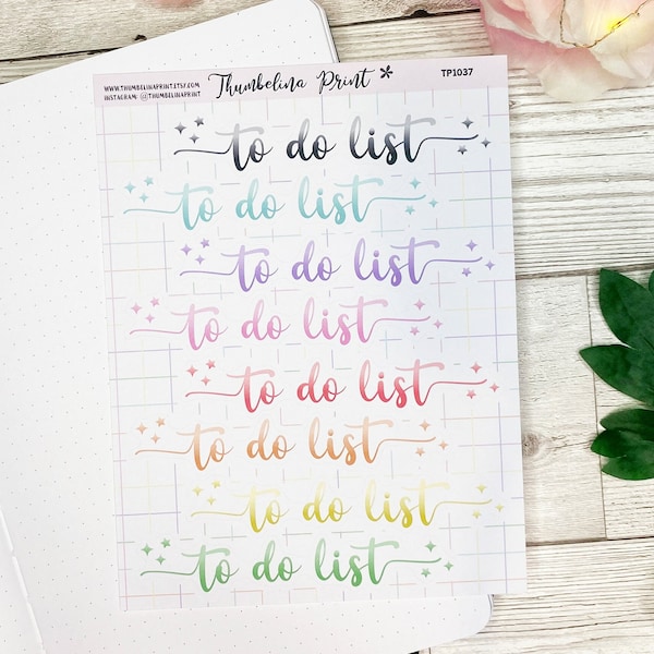 To Do List Headers - Etsy