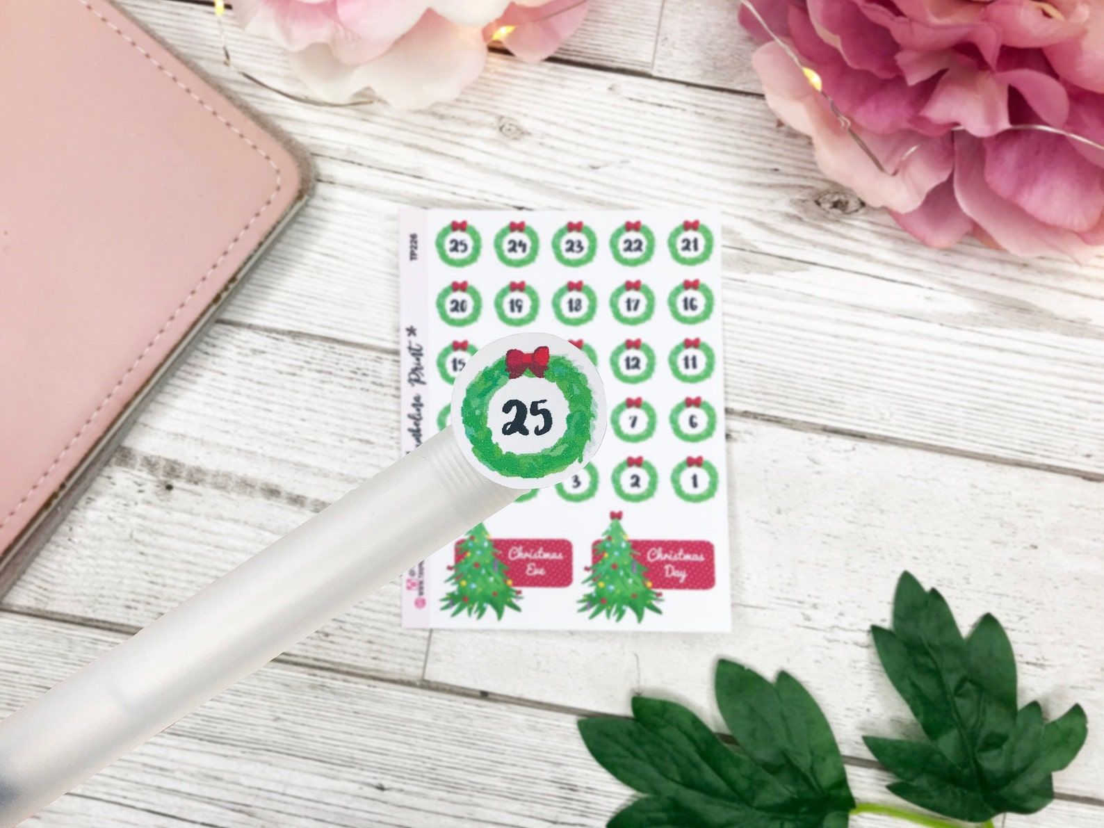 Christmas Countdown Planner Stickers | Decorative & Functional Planning ...
