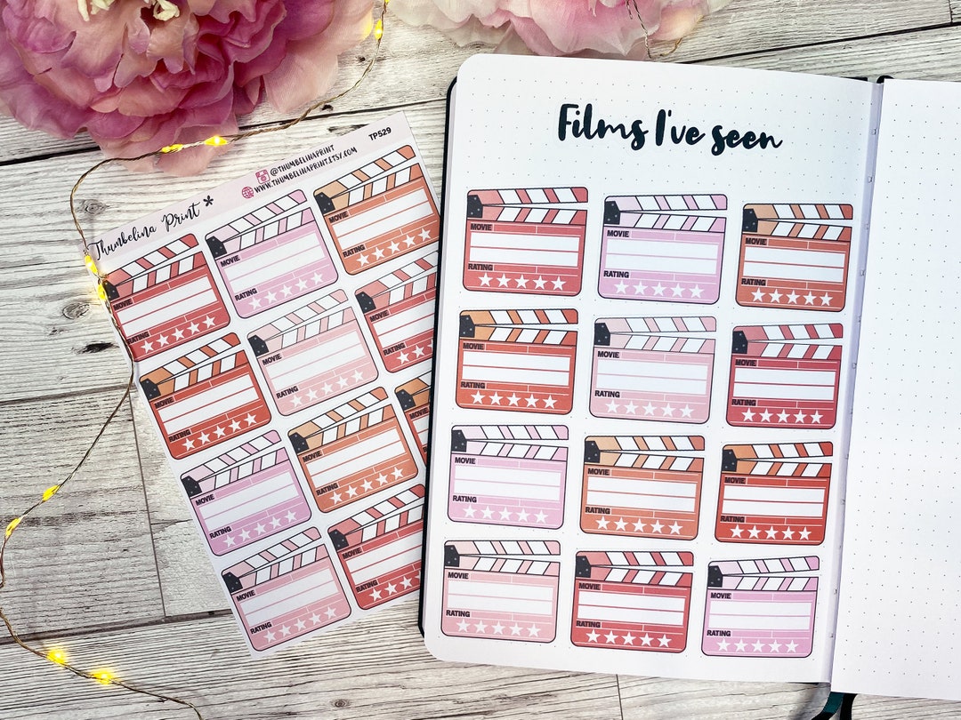 Movie Slate Film Review Stickers in an Autumn/fall Colour Palette ...