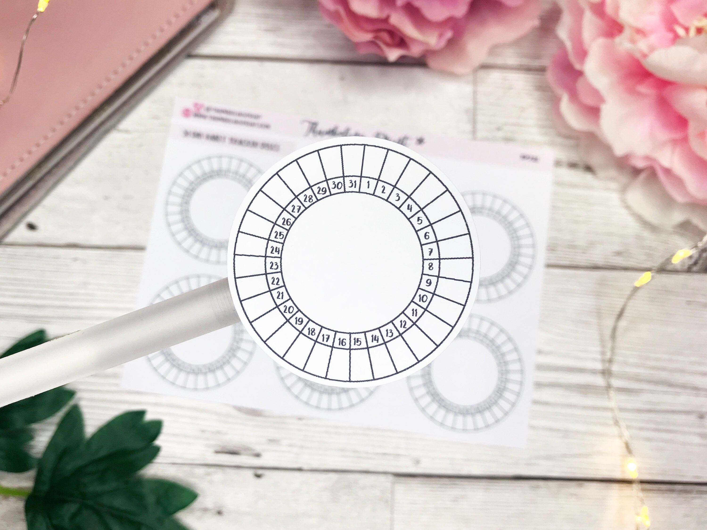 31 Day Circle Habit/Mood Trackers Decorative & Functional | Etsy