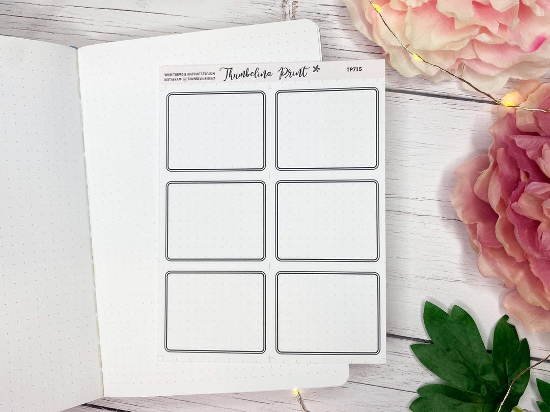 Bullet Boxes Version 2 Journal Stickers | Decorative & Functional ...