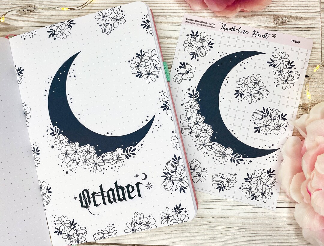Black Moon Title Page | Decorative & Functional Planning | Journal ...