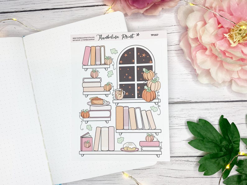 Pumpkin Pages Bookshelf Tracker | Decorative & Functional Planning ...