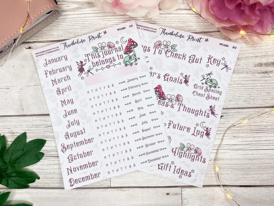 Fairytale Yearly Journal Setup Kit | Decorative & Functional Planning ...