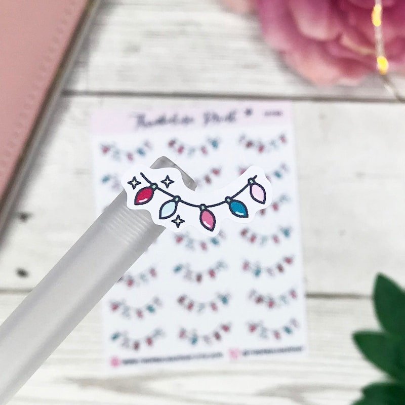 Christmas Light Stickers - Etsy