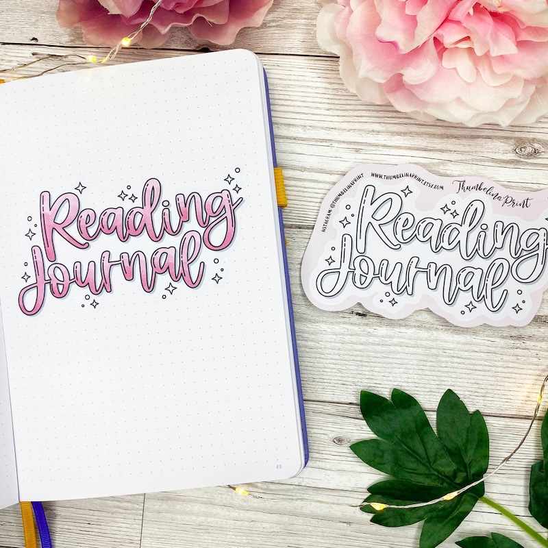 Journal Title Sticker - Etsy UK