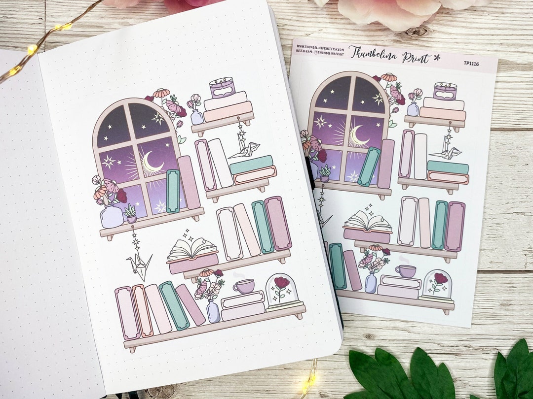 Night Time Reading Bookshelf Tracker | Decorative & Functional Planning ...
