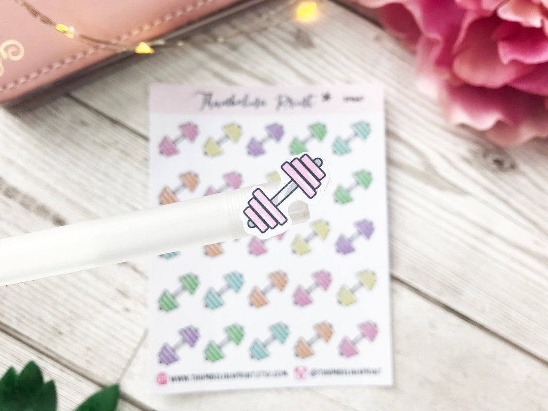 Weights Planner Stickers | Decorative & Functional Planning | Fitness ...