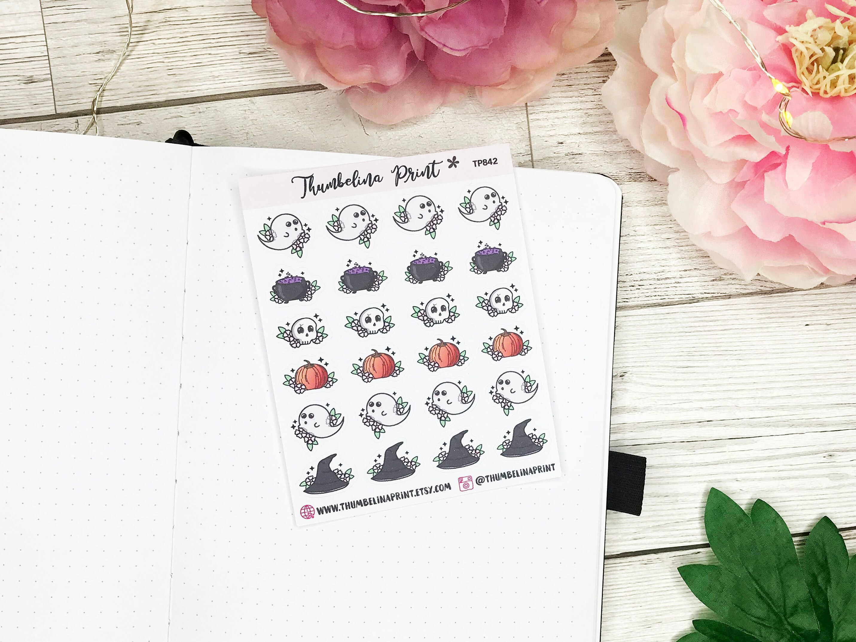 Mixed Halloween Doodle Planner Stickers | Decorative & Functional ...