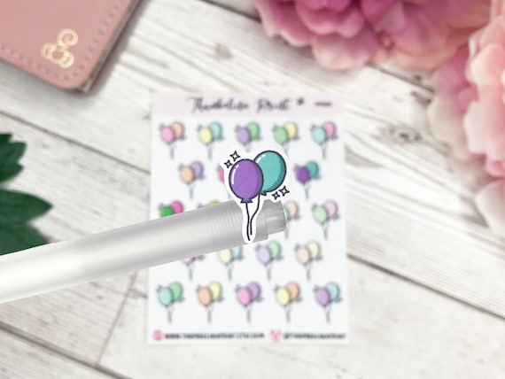 Balloon Icon Planner Stickers Decorative & Functional | Etsy
