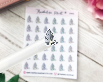 Ironing Functional Stickers S042 Iron Clothes Reminder - Etsy
