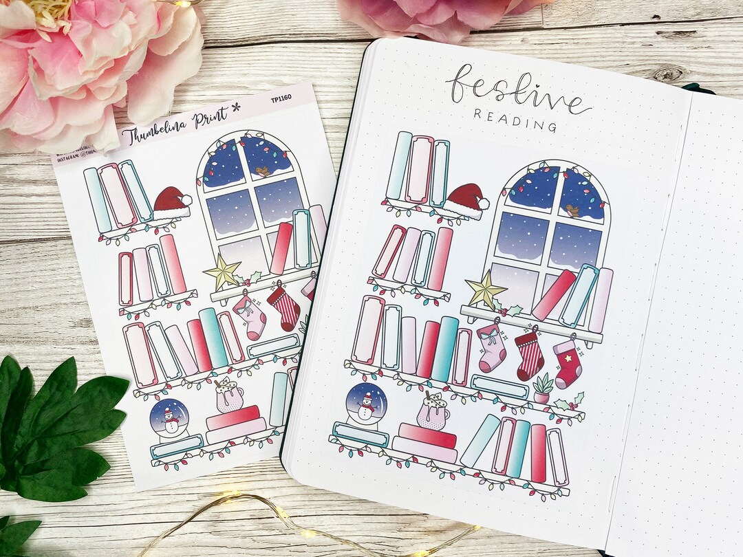 Festive Bookshelf Tracker | Decorative & Functional Planning | Reading ...