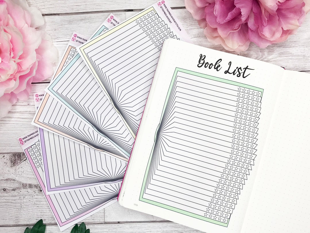 Large Book Review Sticker Bundle - 6 Sheets | Decorative & Functional ...